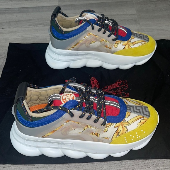 Versace | Shoes | Versace Chain Reaction Sneakers Baroque | Poshmark